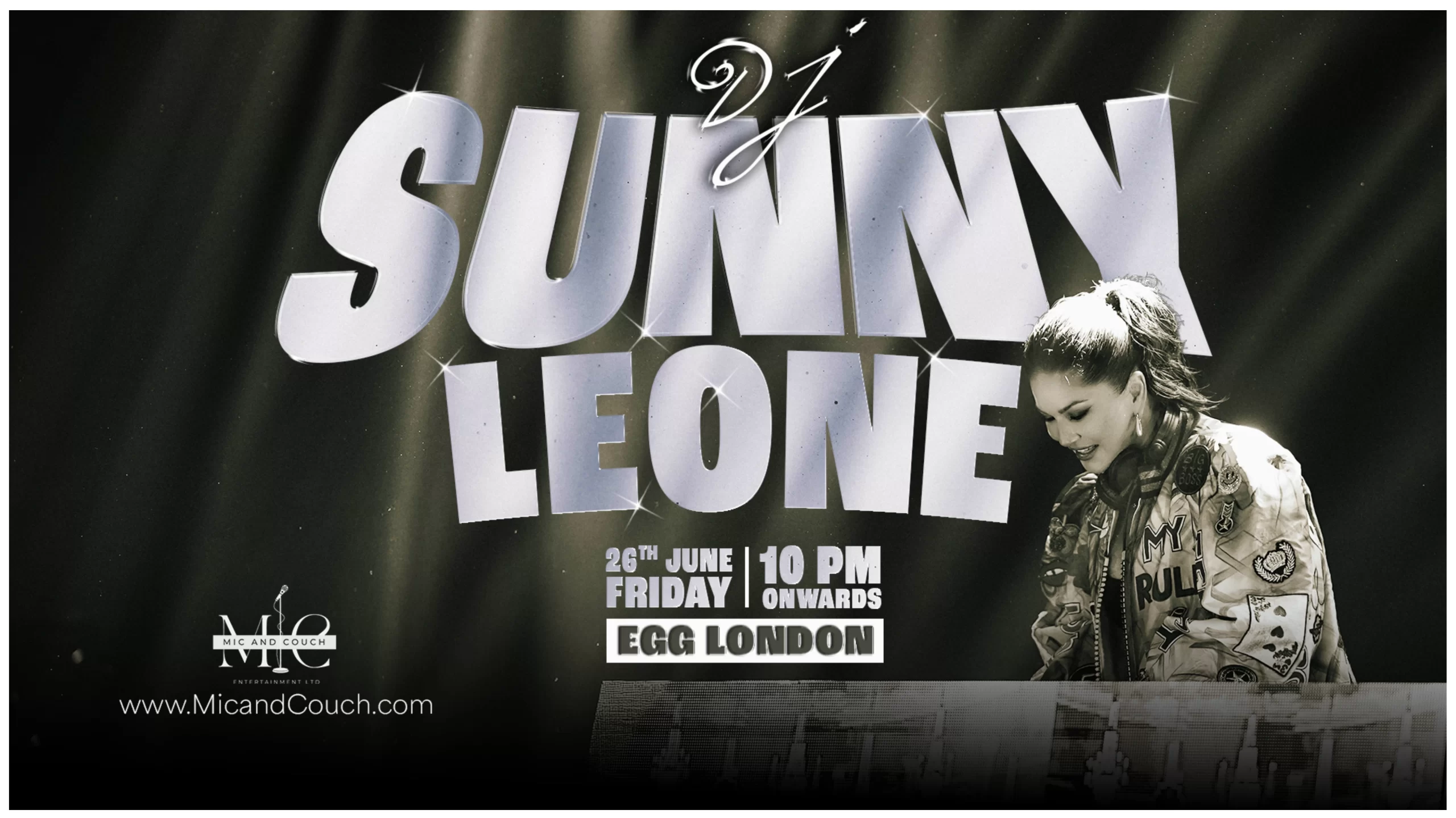 Sunny Leone - Live DJ in London - Mic and Couch Entertainment